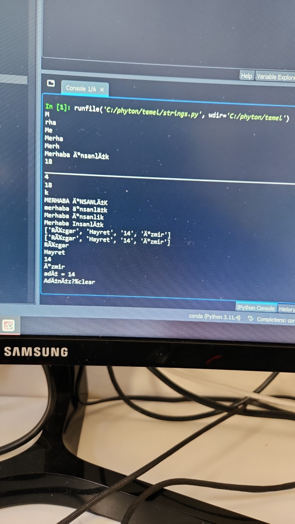 Terminal çıktısında karakterler bozuk görünüyor | Technopat Sosyal