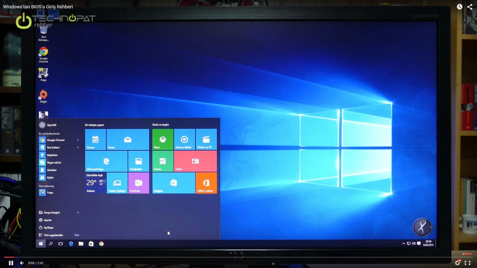 Windows'tan BIOS Ayarlarına Nasıl Girilir? - Technopat