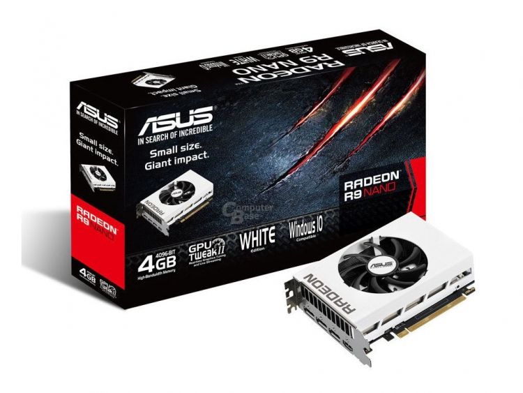 ASUS’un Beyaz Radeon R9 Nano Kartı Görüntülendi - Technopat