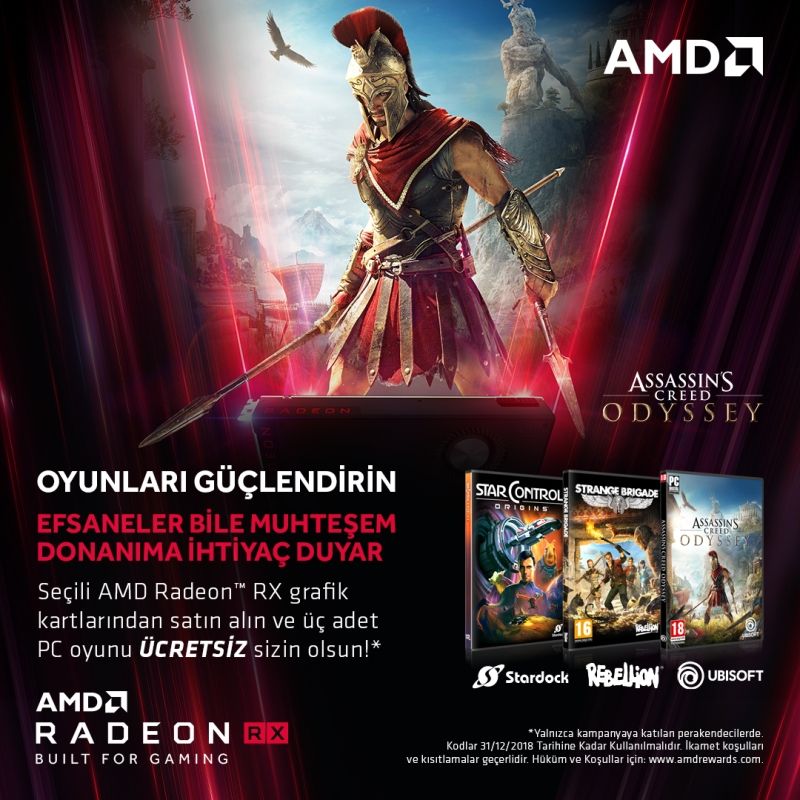 AMD Radeon Ekran Kart Alana 3 Oyun Birden Bedava - Technopat
