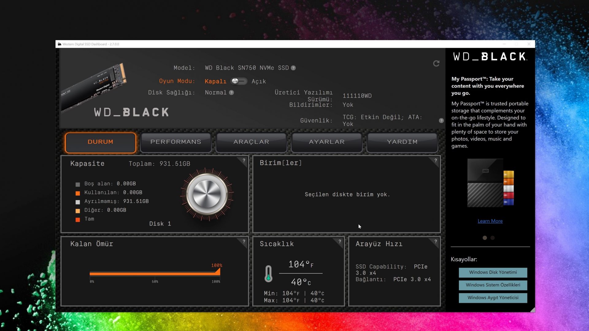 Western Digital Black SN750 NVMe SSD İncelemesi - Technopat