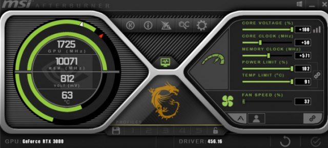 MSI Afterburner, Ampere Desteği ve NVIDIA OC Scanner Özelliğiyle ...