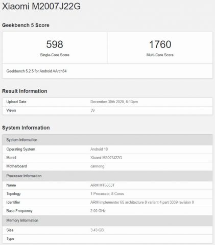 Redmi Note 9T Teknik Özellikleri Ortaya Çıktı - Technopat