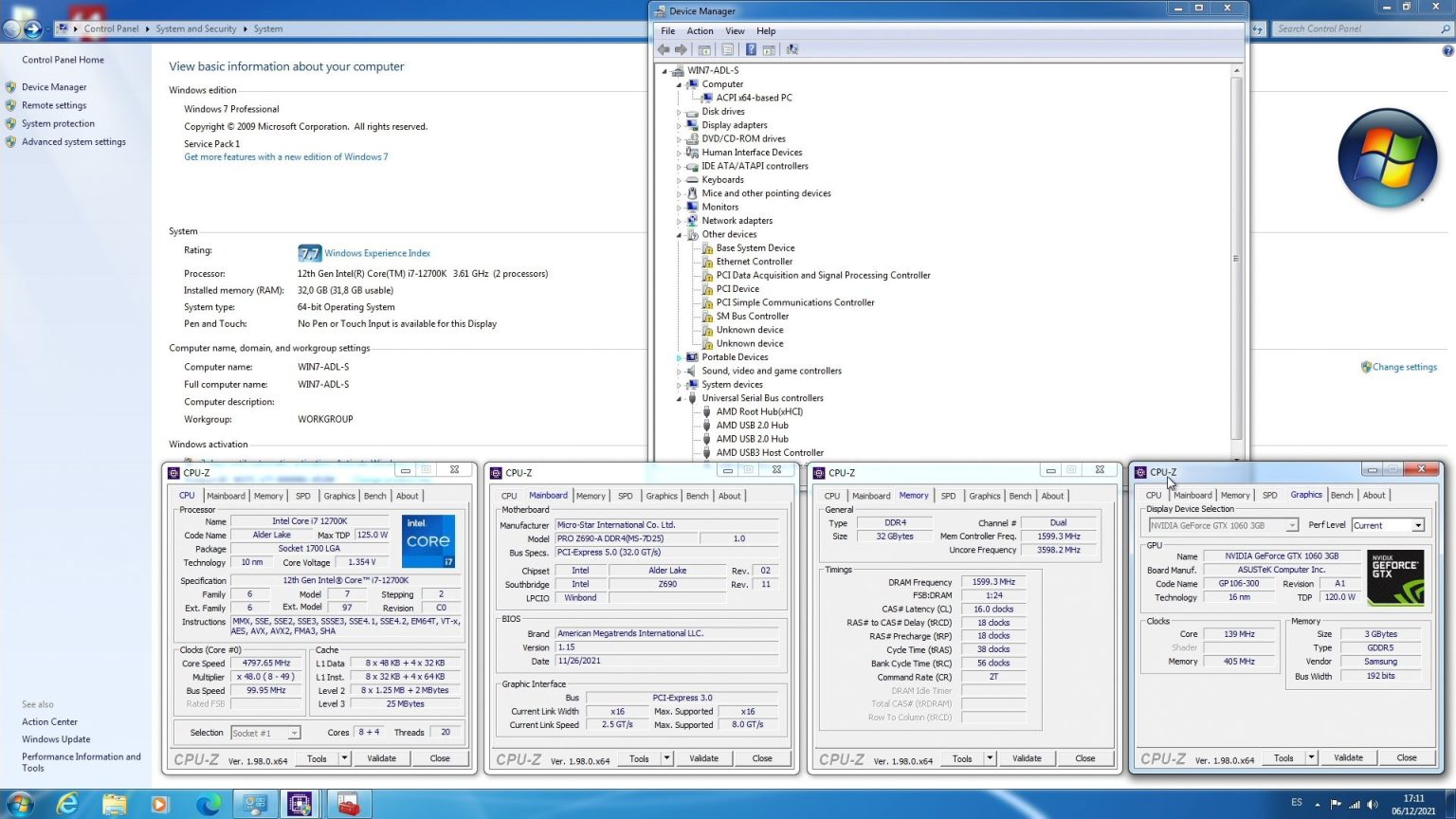 12. Nesil Alder Lake İşlemcili Sisteme Windows 7 Kuruldu - Technopat