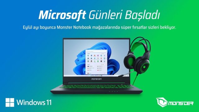 Monster Notebook’ta “Microsoft Günleri” Çeşitli Avantajlar ve Ödüllü ...