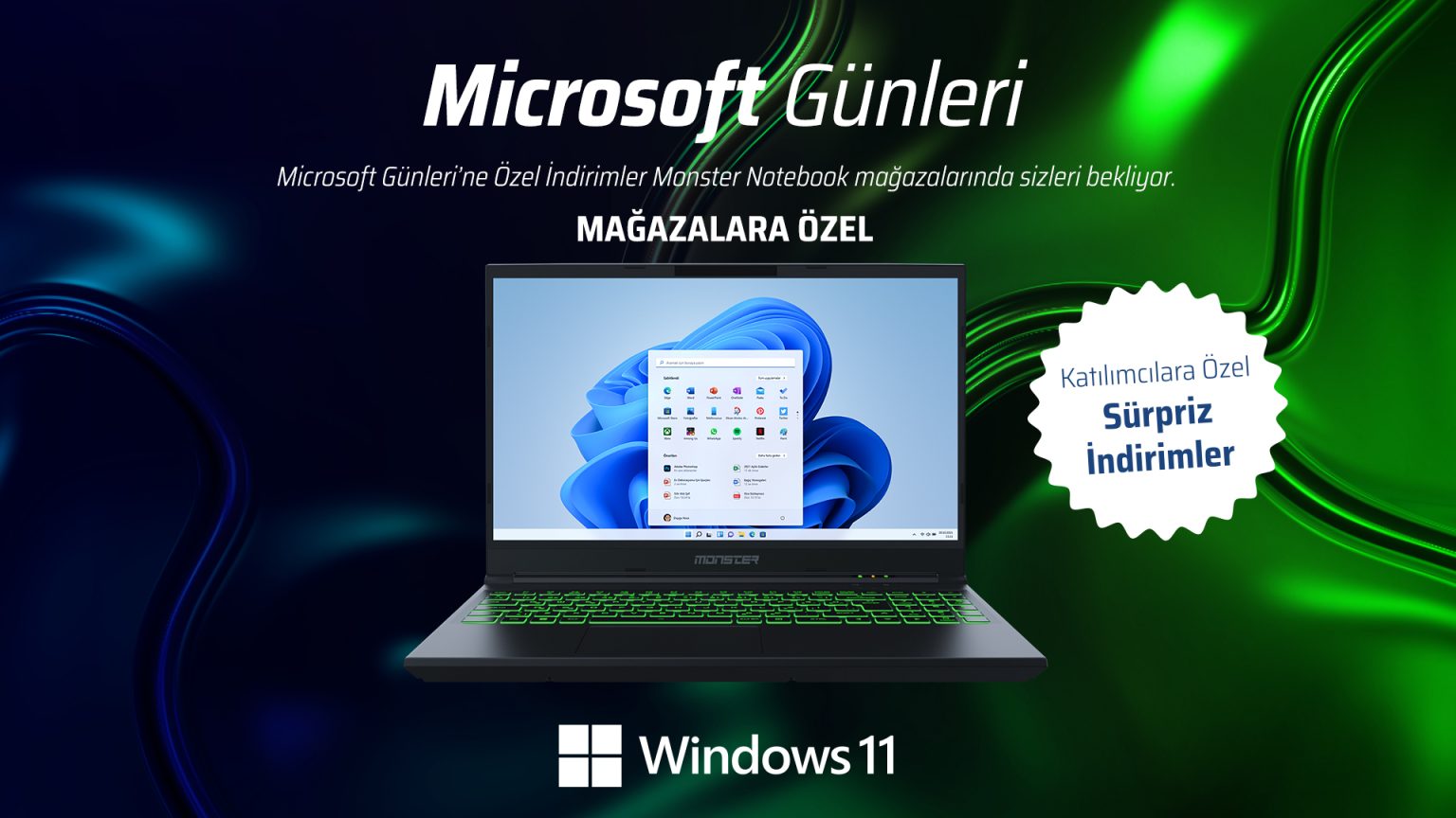 Microsoft Günleri Monster Notebook Mağazalarında - Technopat