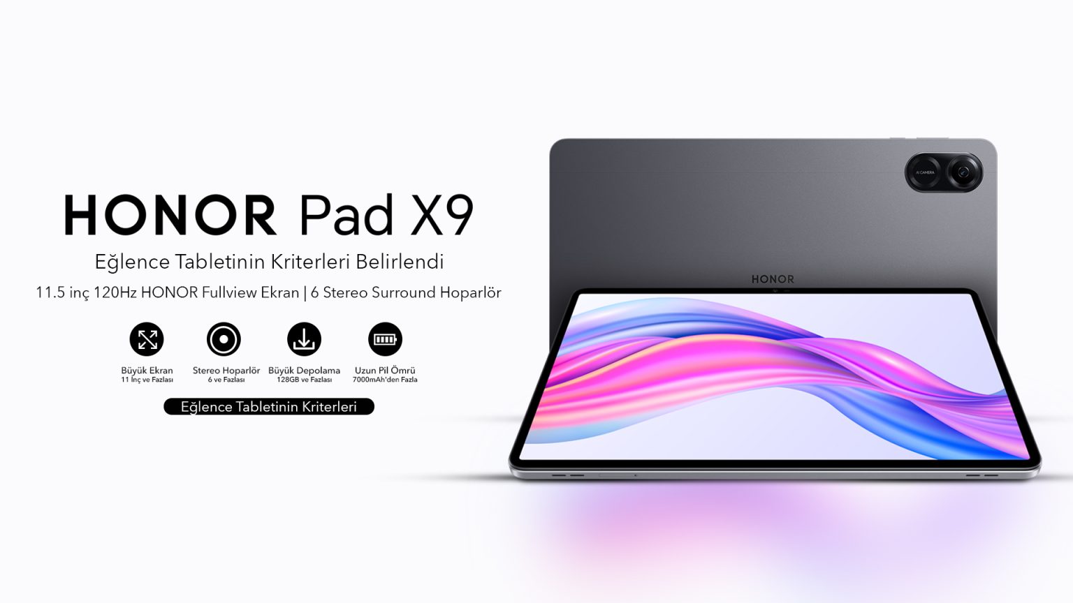 HONOR'un Eğlence Kriterlerini İçeren Tablet: HONOR Pad X9 - Technopat