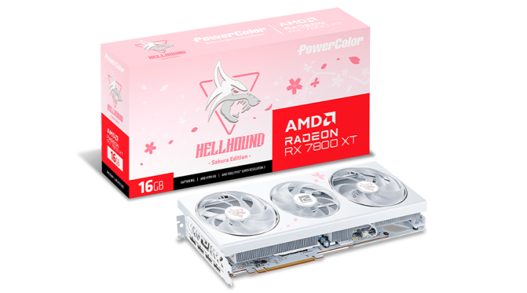 PowerColor Radeon RX 7800 XT Hellhound Sakura Edition Tanıtıldı - Technopat