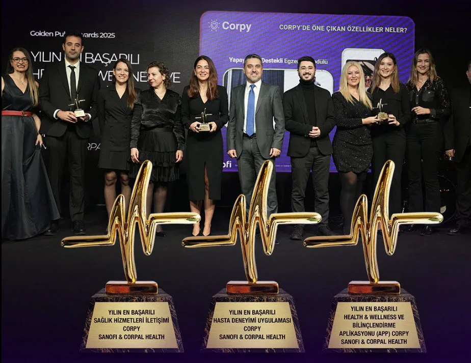 Sanofi Golden Pulse Awards’ta Corpy ile 3 Ödül Kazandı